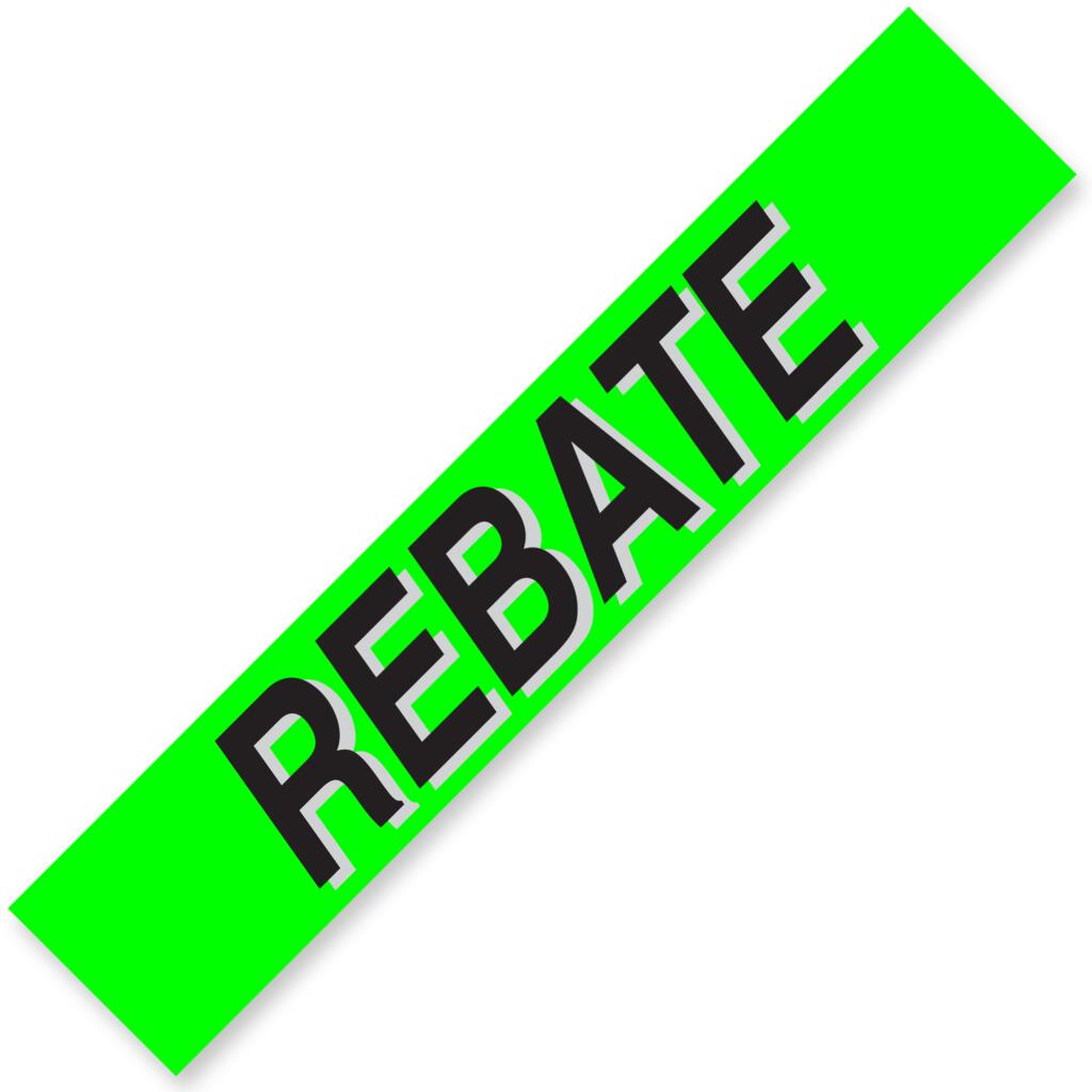 REBATE Windshield Slogan Signs | Powersports Dealer Supply