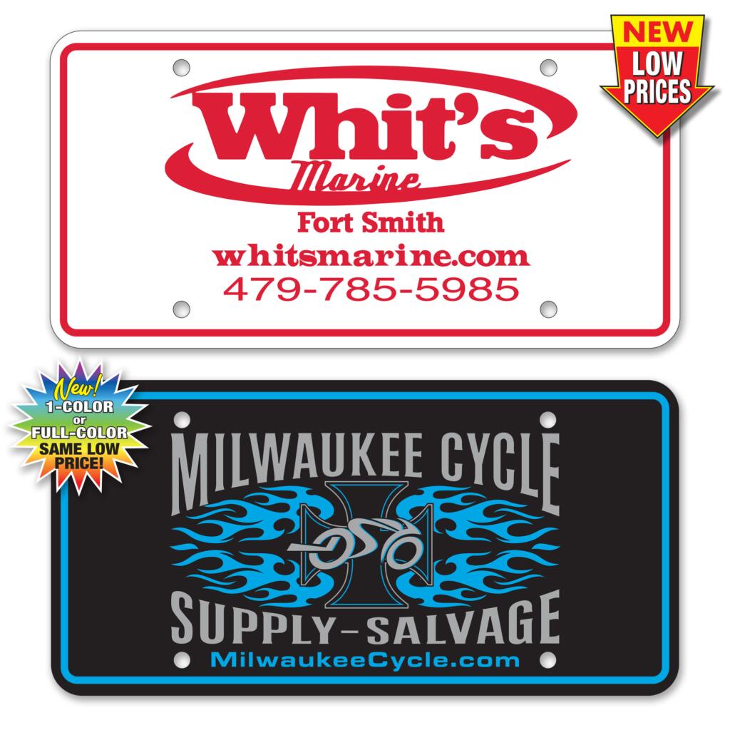 Cardboard License Plate Billboards - Powersports Dealer Supply