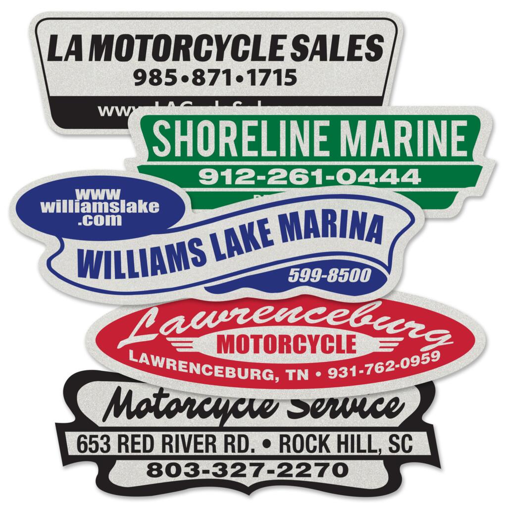 Die-Cut Shape Decals - Powersports Dealer Supply