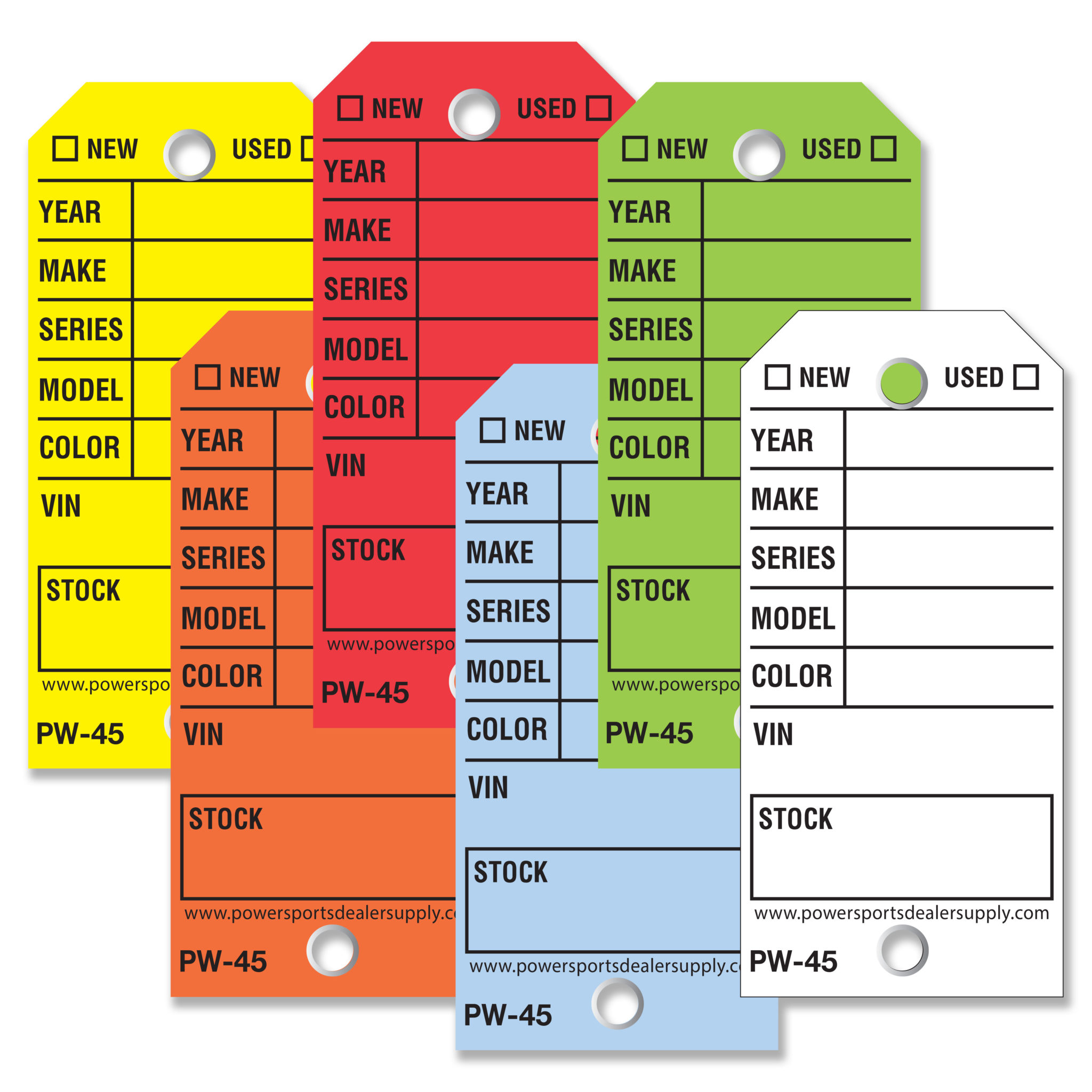 Powersports Vehicle Stock Key Tags - Powersports Dealer Supply