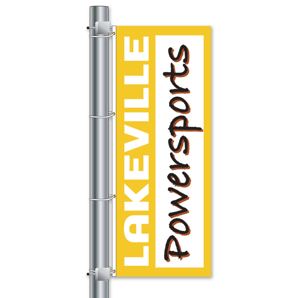 Custom Vertical Nylon Pole Flags - Powersports Dealer Supply