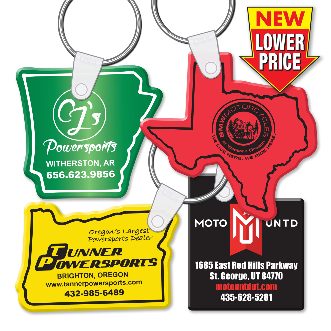 Soft Touch Key Fobs - Powersports Dealer Supply