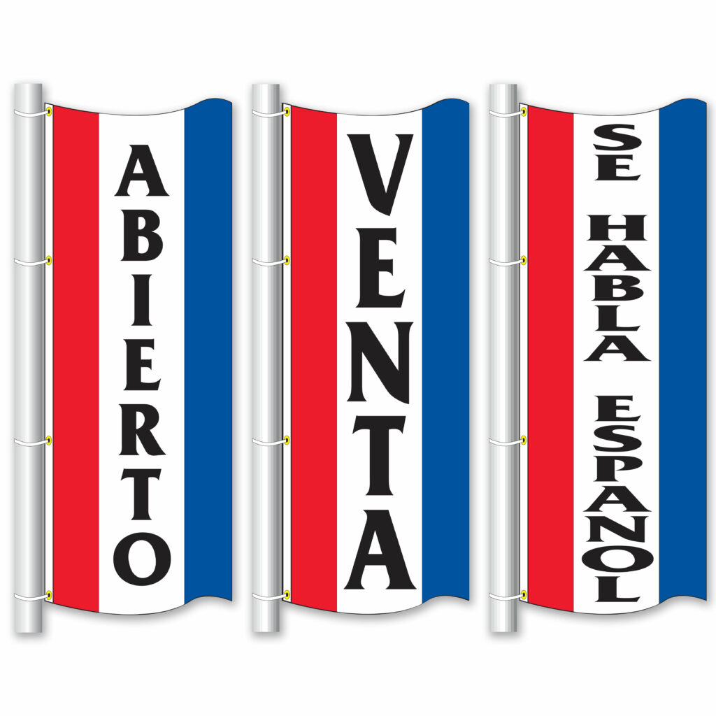 Vertical Slogan Flags - Powersports Dealer Supply