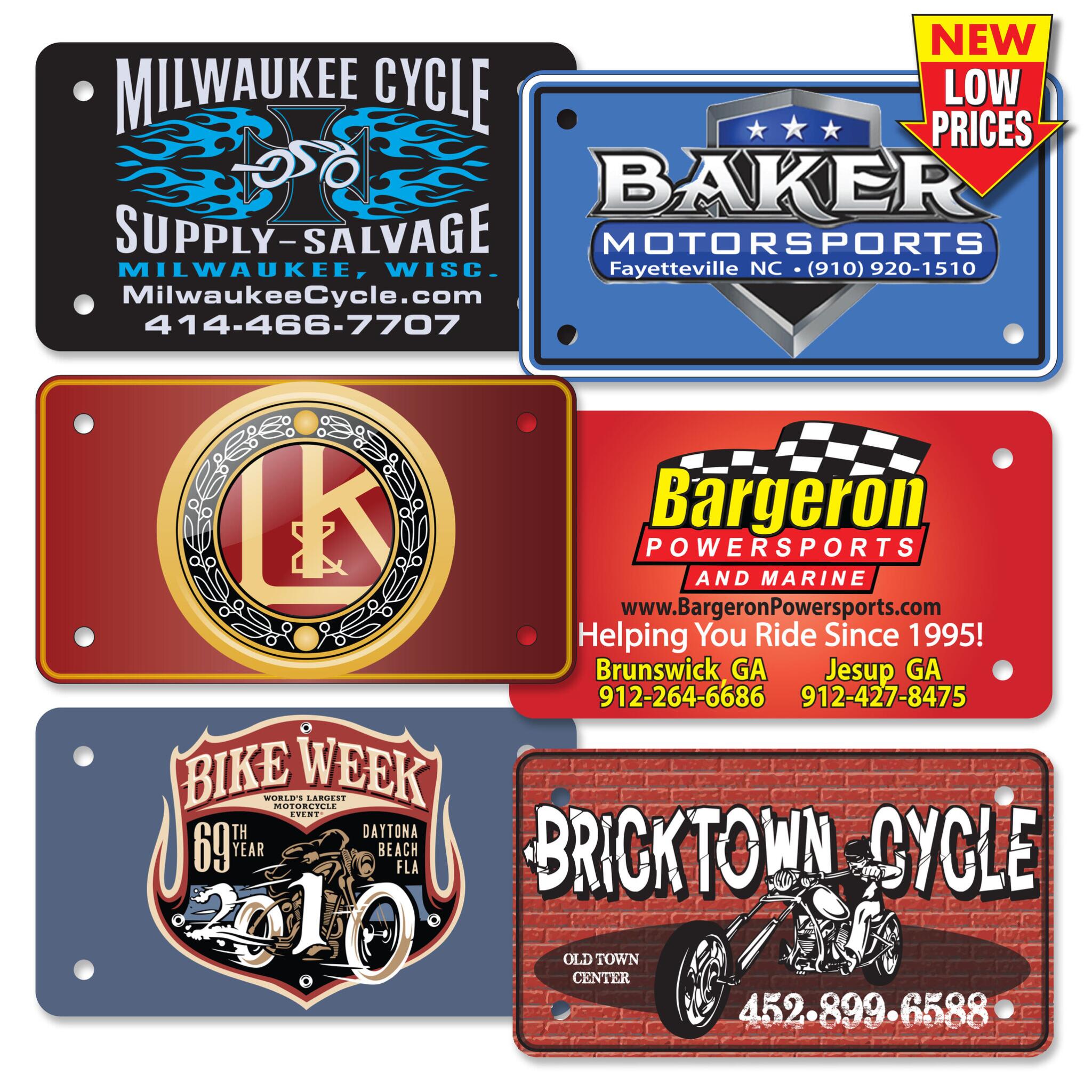Motorcycle License Plates - Powersports Dealer Supply