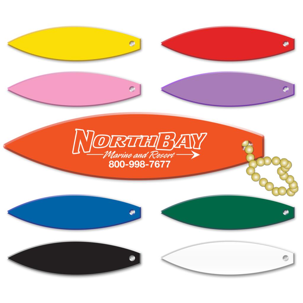 Surfboard Floating Foam Key Fobs - Powersports Dealer Supply