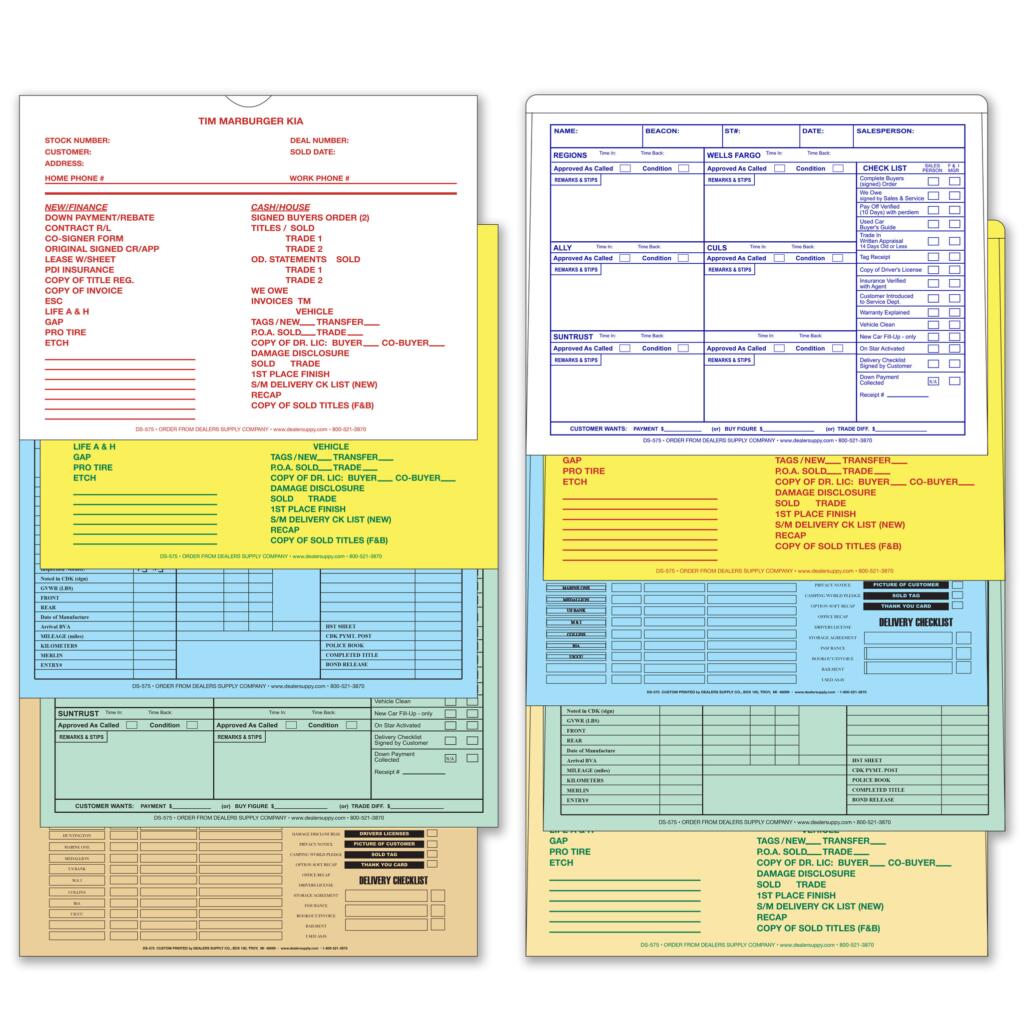 Record Envelopes - Powersports Dealer Supply