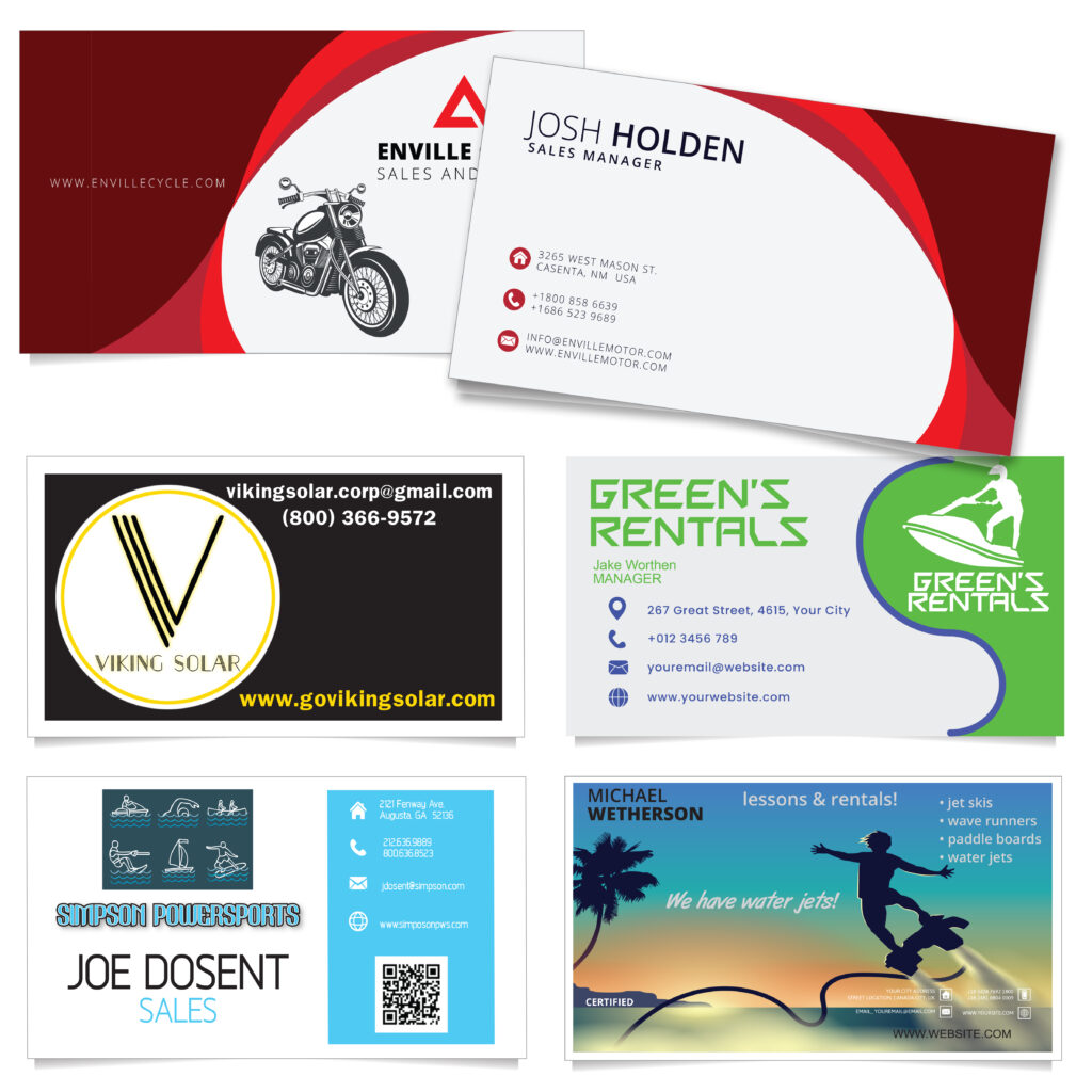 High-Quality Business Cards - Powersports Dealer Supply