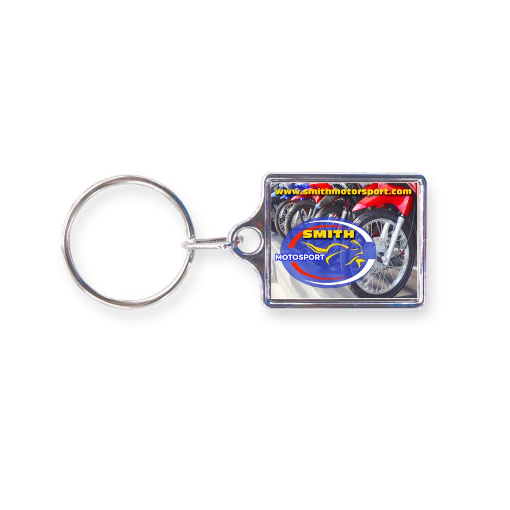 Domed Chrome Plated Key Fobs - Powersports Dealer Supply