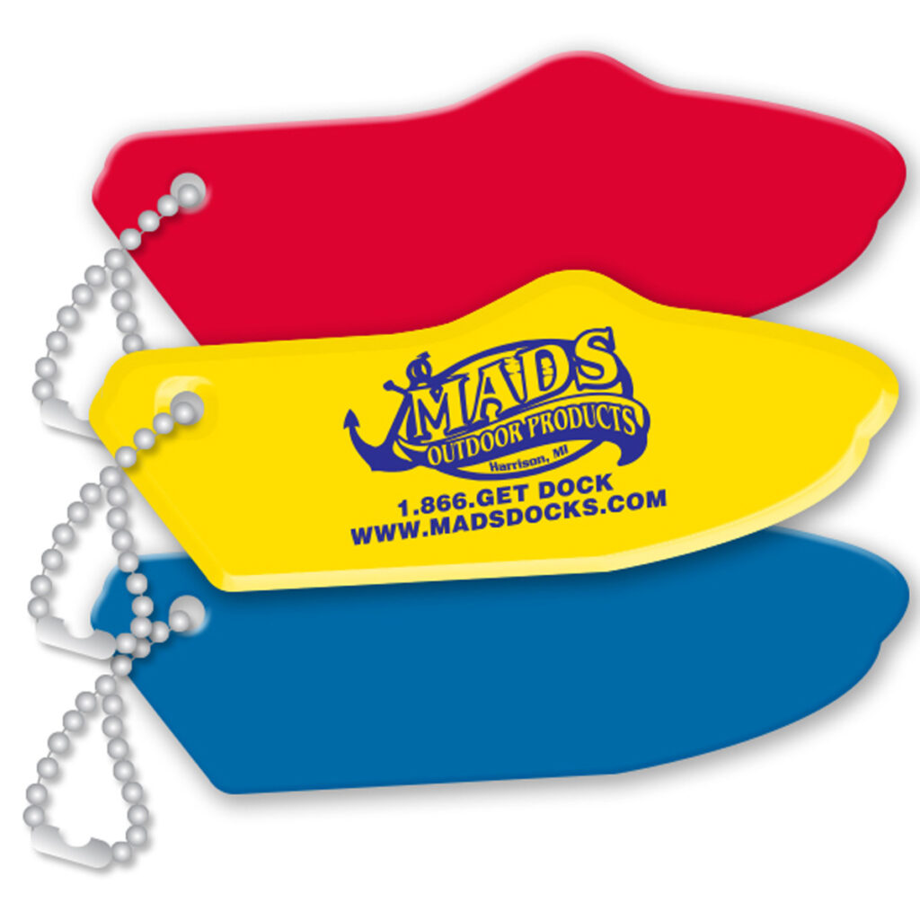 Speedboat Shaped Floating Key Fobs | Powersports Dealer Supply