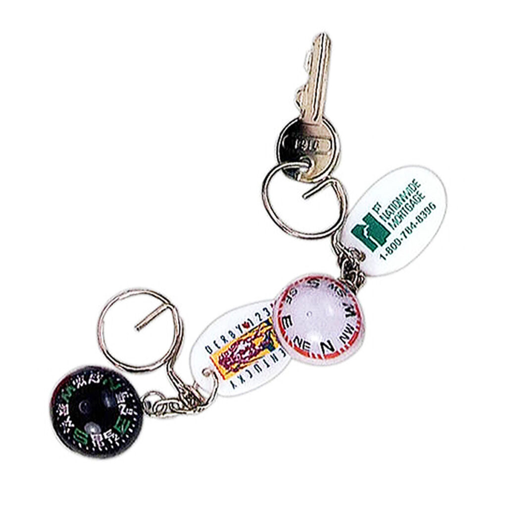 Floating Compass Key Fobs - Powersports Dealer Supply