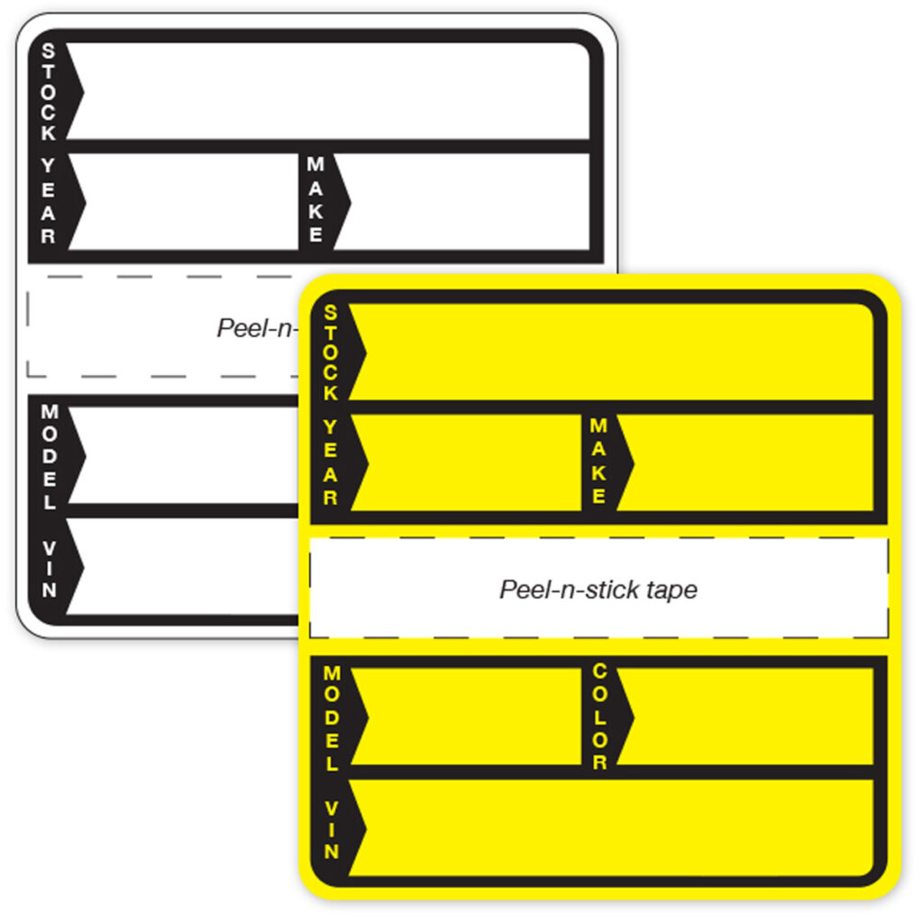 Plastic Stock Stickers - Powersports Dealer Supply