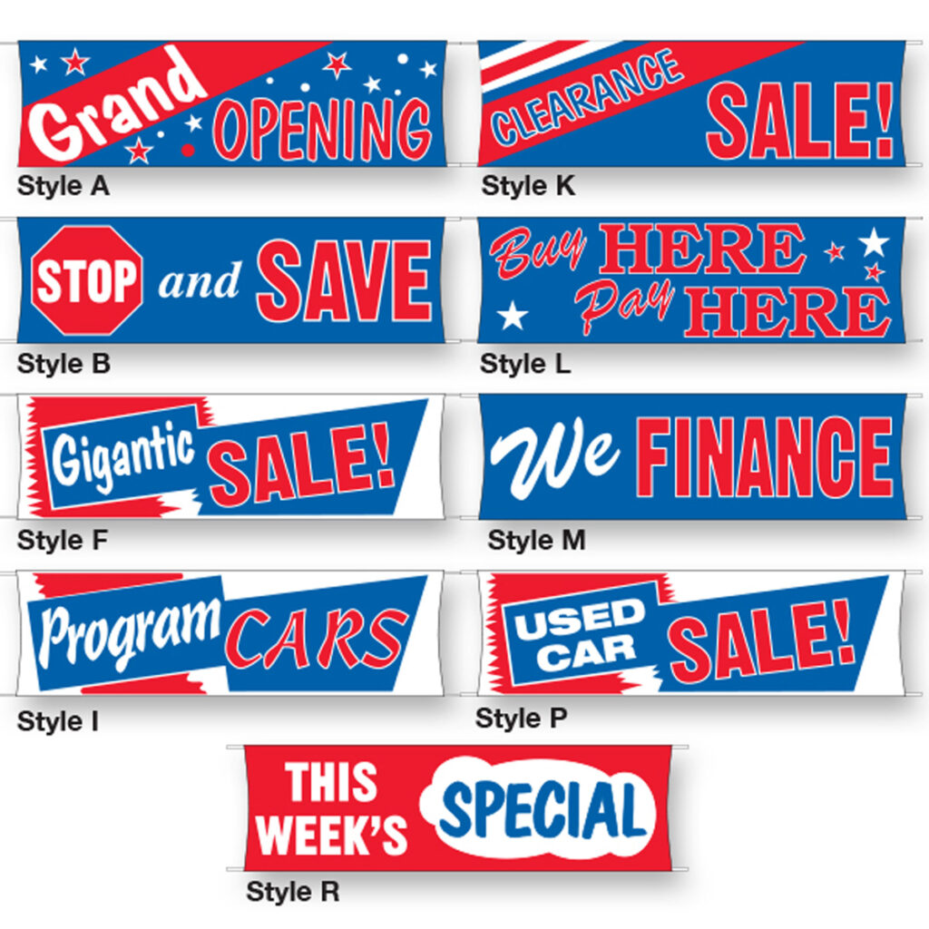 Giant Outdoor Banners - Powersports Dealer Supply
