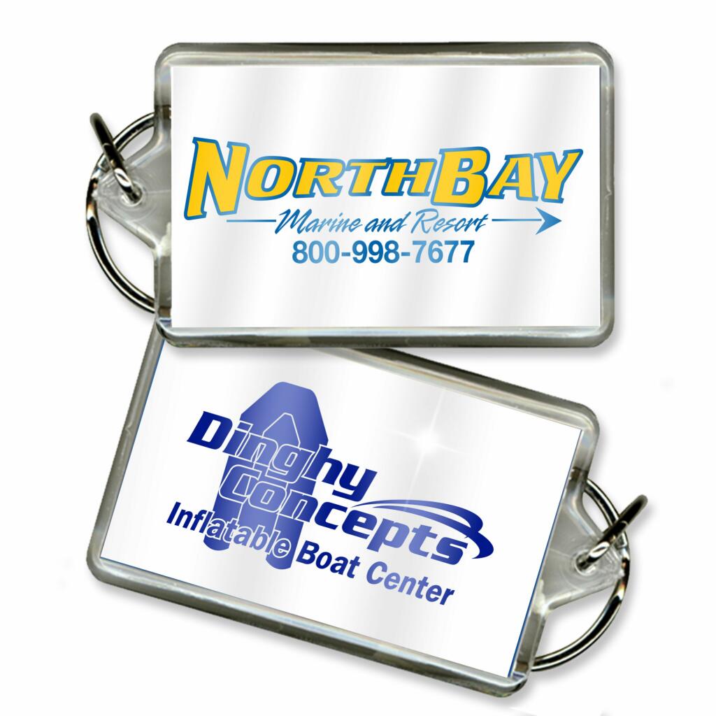 Clear Acrylic Key Fobs - Powersports Dealer Supply